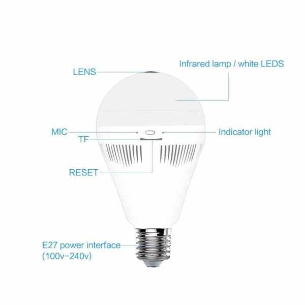 Light Bulb Hidden Wireless Camera - Best CCTV Camera, Flashlight ...
