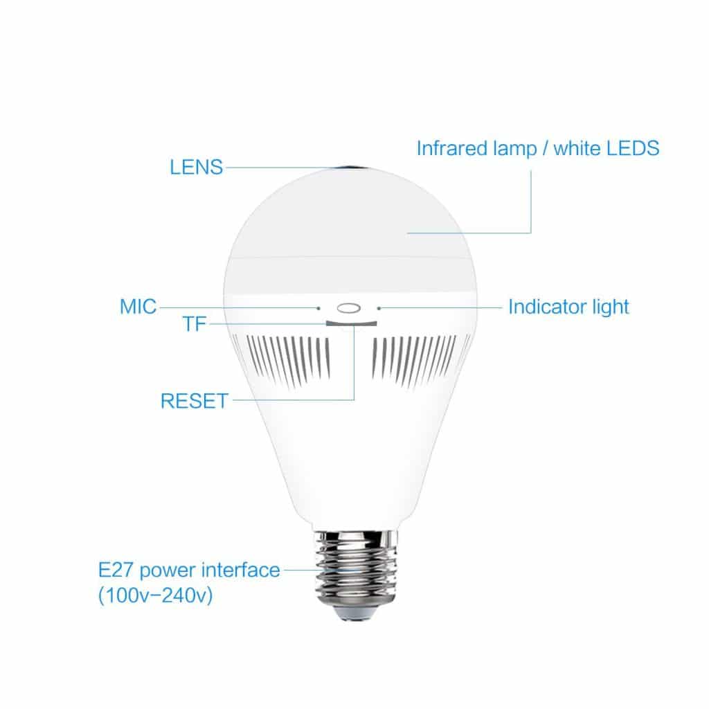 Light Bulb Hidden Wireless Camera - Best CCTV Camera, Flashlight ...