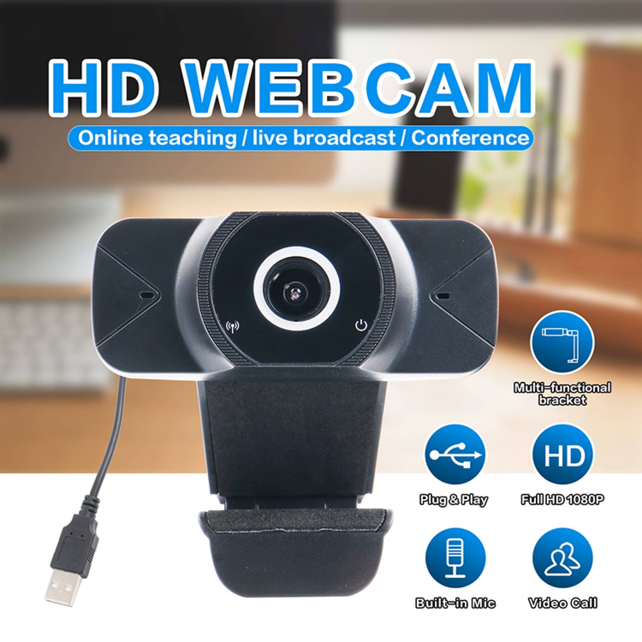 HD1080P USB Webcam with Microphone - Best CCTV Camera, Flashlight ...