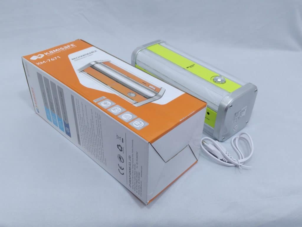 Kamisafe KM-7671 Rechargeable Emergency Lamp.