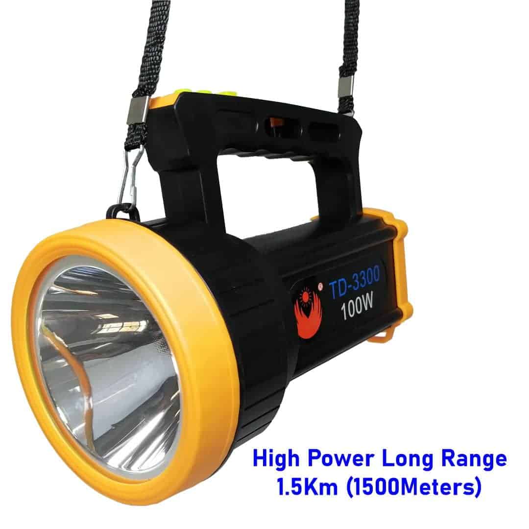 Best Rechargeable Strong Light Search Light 1500 Meters Long Range