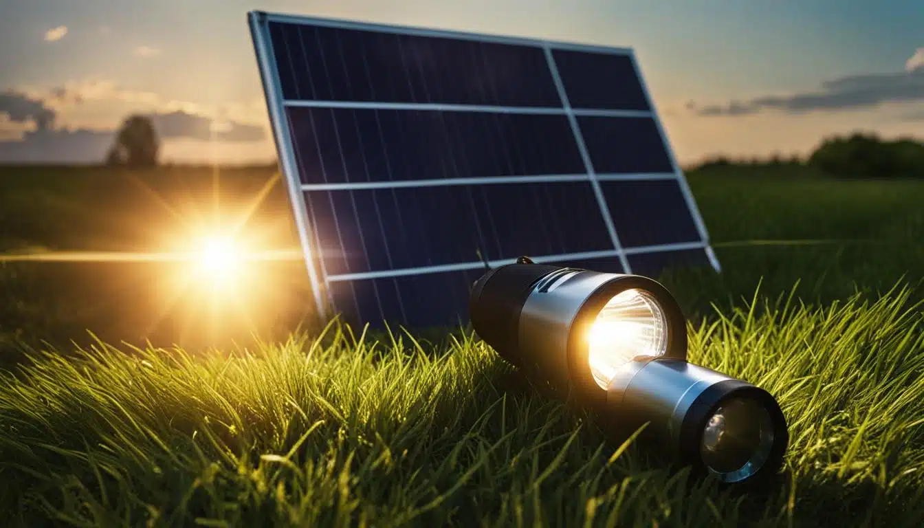Experience Brightness with the Solar Charging Flashlight