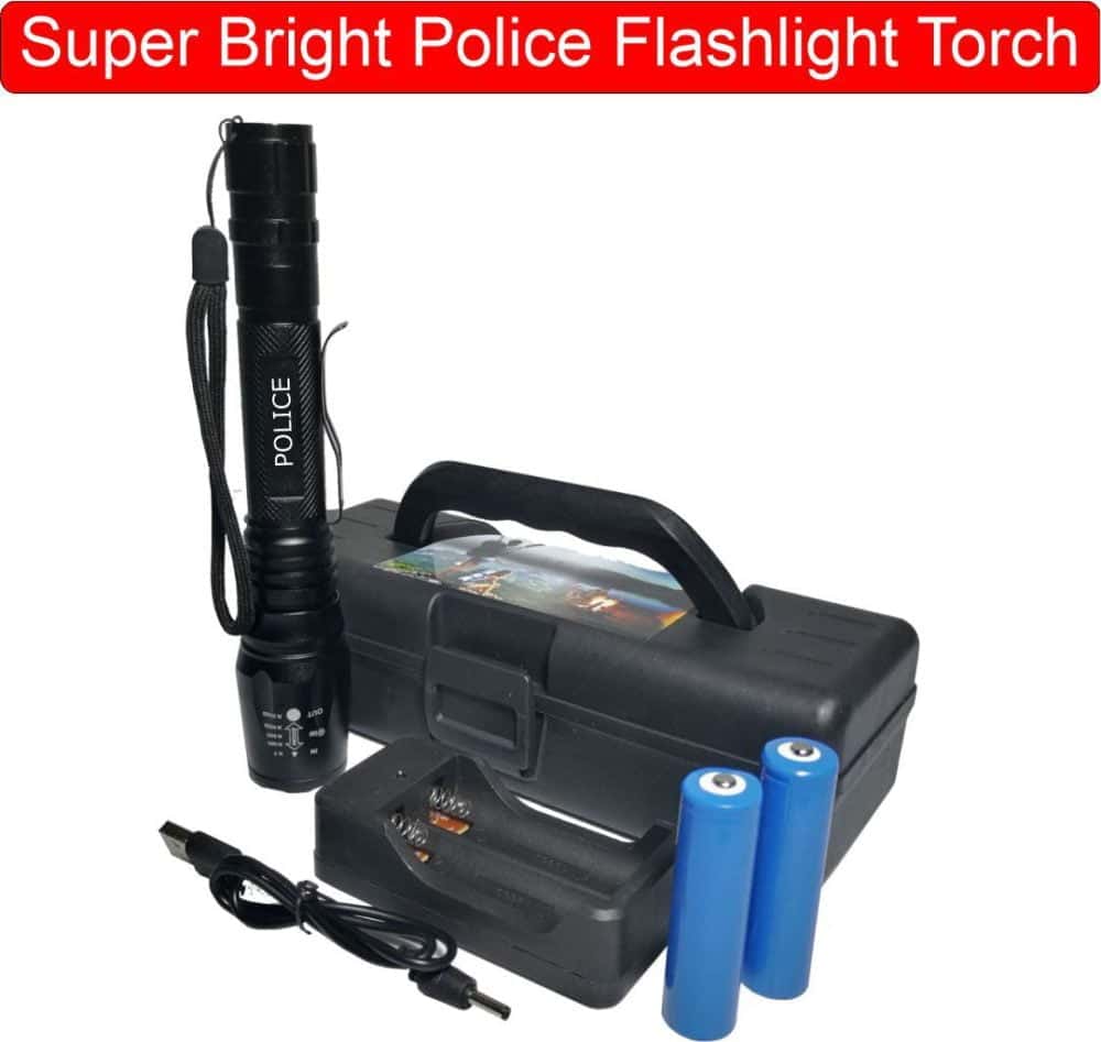 Super Bright Police Flashlight Torch