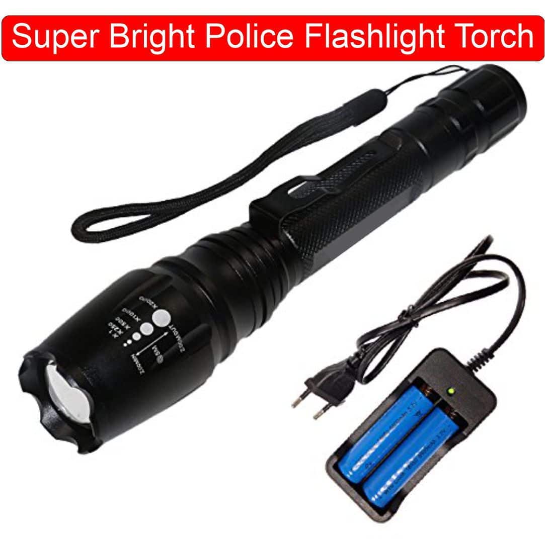 Super Bright Police Flashlight Torch