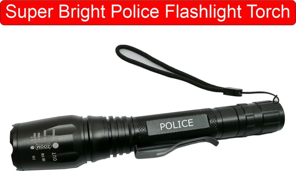 Super Bright Police Flashlight Torch